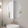 Oval Mirror, Acrylic Bathroom Mirrors Unbreakable Frameless Wall ...