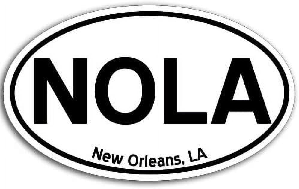 Oval NOLA New Orleans 3M Reflective sticker| Cajun Louisiana Decal ...