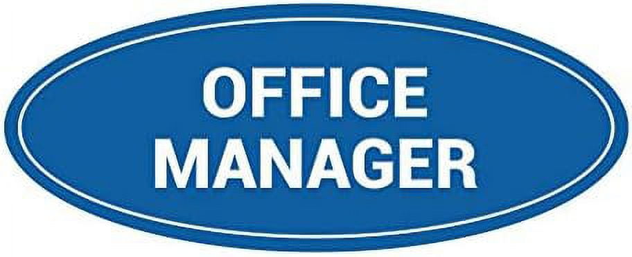 Oval Office Manager Sign (Blue) - Medium - Walmart.com