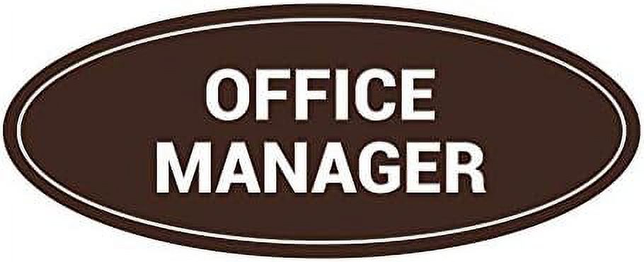 Oval Office Manager Sign (Dark Brown) - Small - Walmart.com
