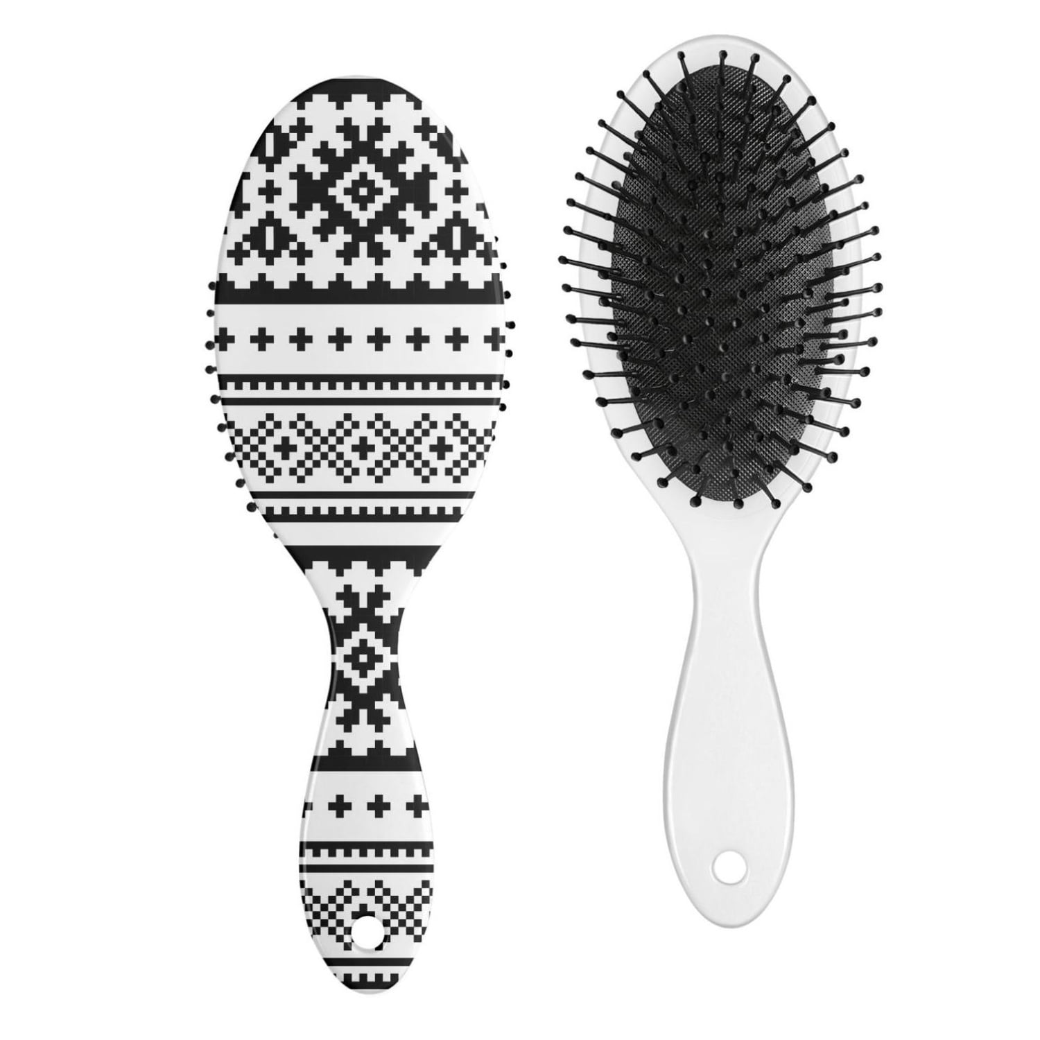 Oval Paddle Hairbrush for Long Hair - Smoothing & Detangling Brush with ...