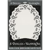 Oval Paper Doilies, 13.5 x 10.25 in, White, 8ct - Walmart.com