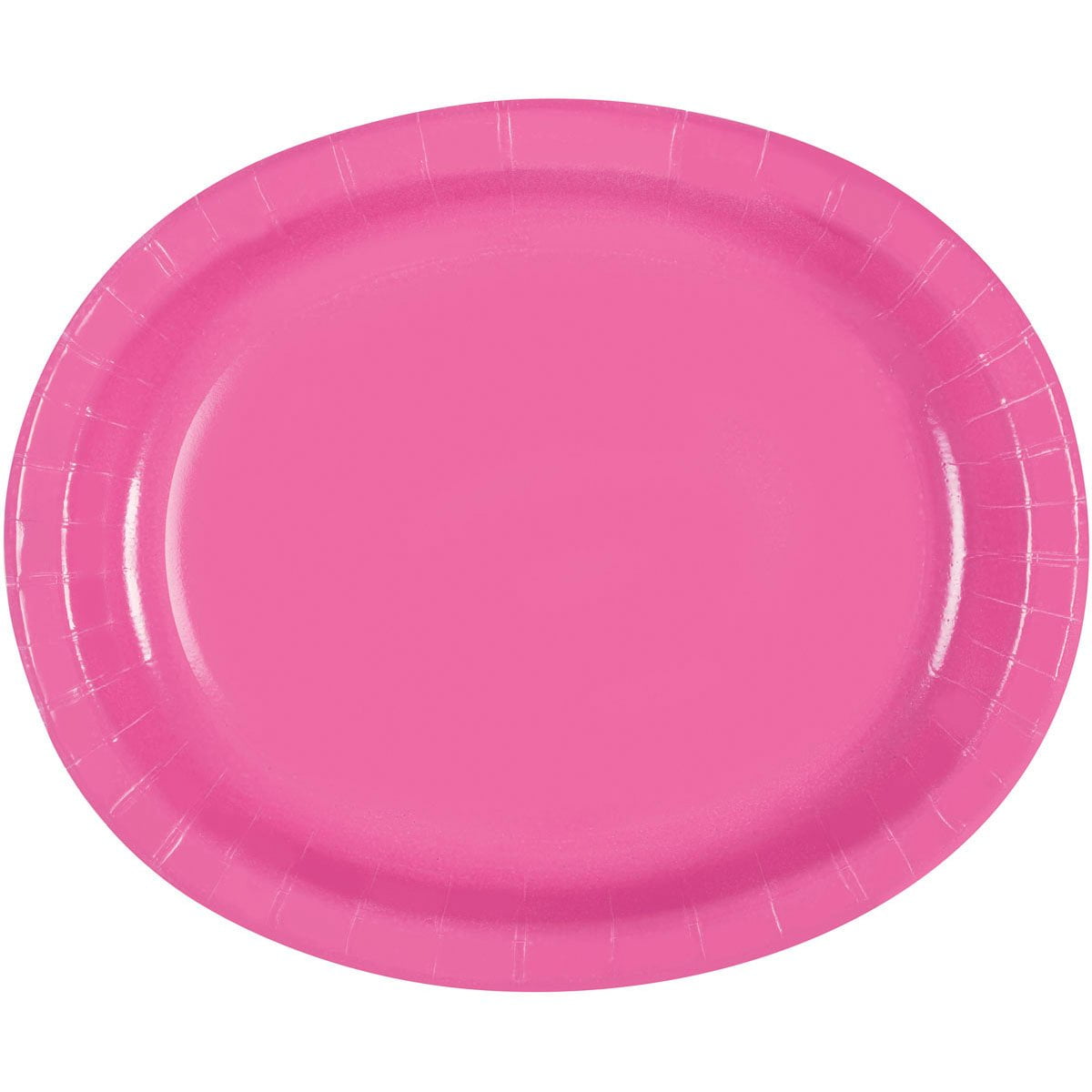 Oval Paper Plates, 12 in, Hot Pink, 8ct - Walmart.com
