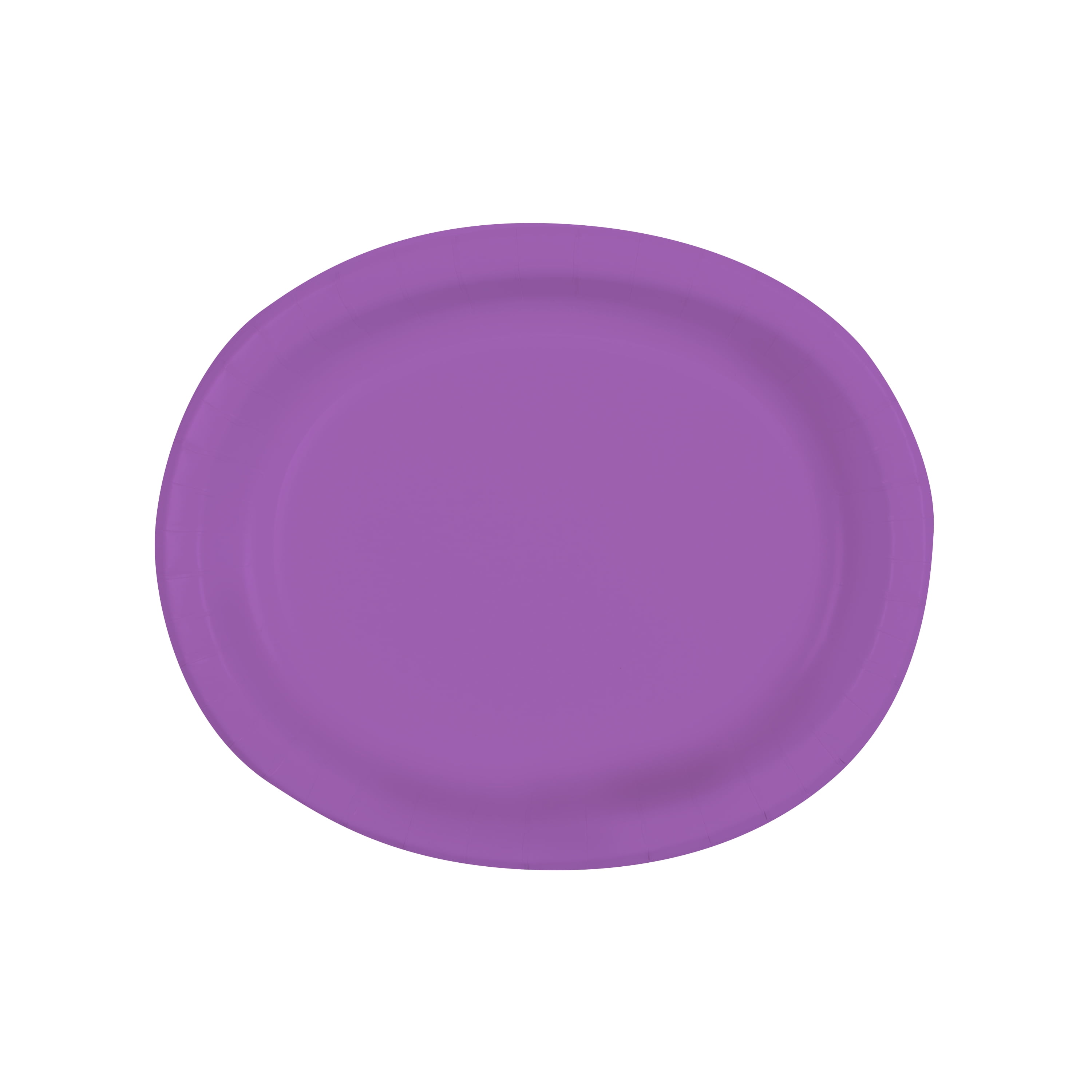 Oval Paper Plates, 12 in, Purple, 8ct - Walmart.com