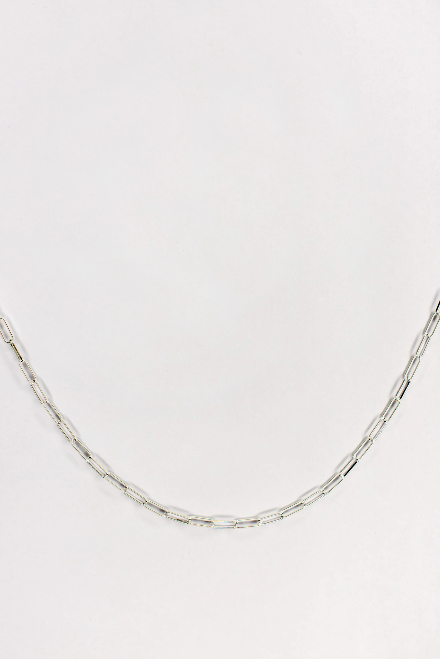 Oval Paperclip Sterling Silver Necklace - Walmart.com
