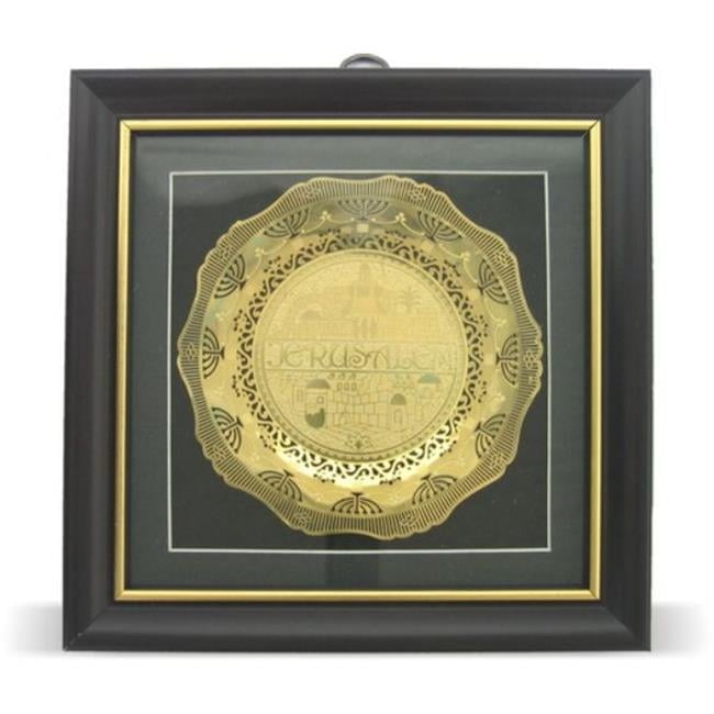 Oval Perforated Plate in 3D Glass Frame, Golden - Walmart.com