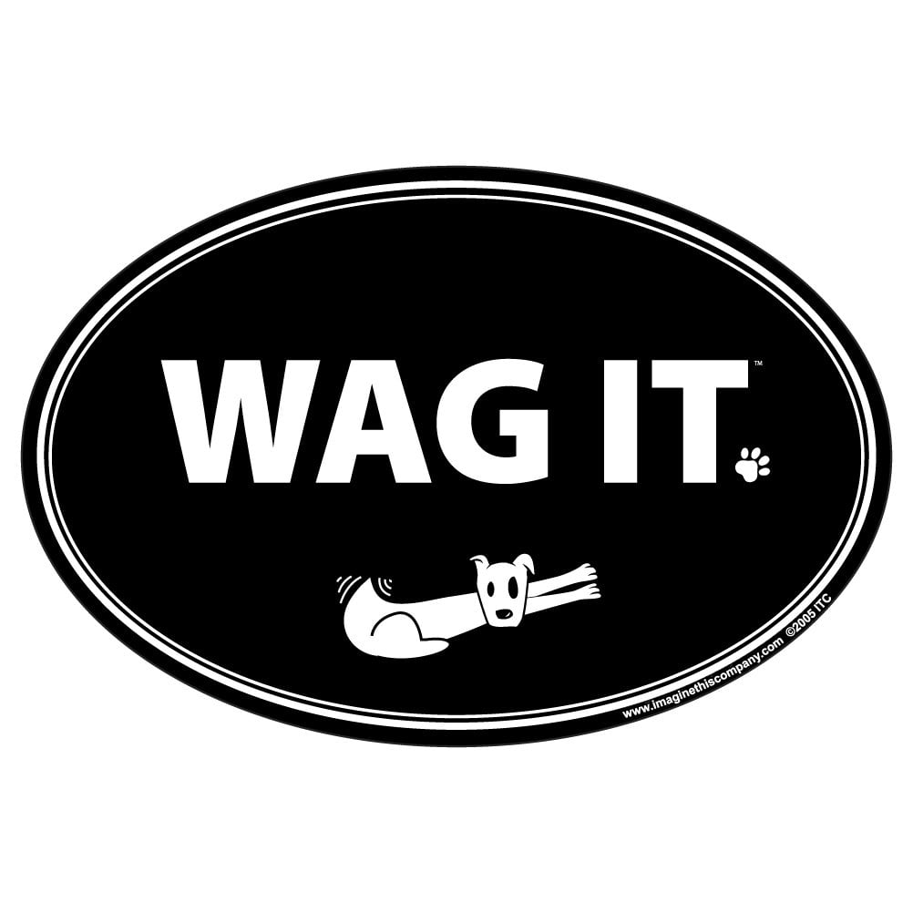 Imagine This Oval Magnet, Wag It - Walmart.com