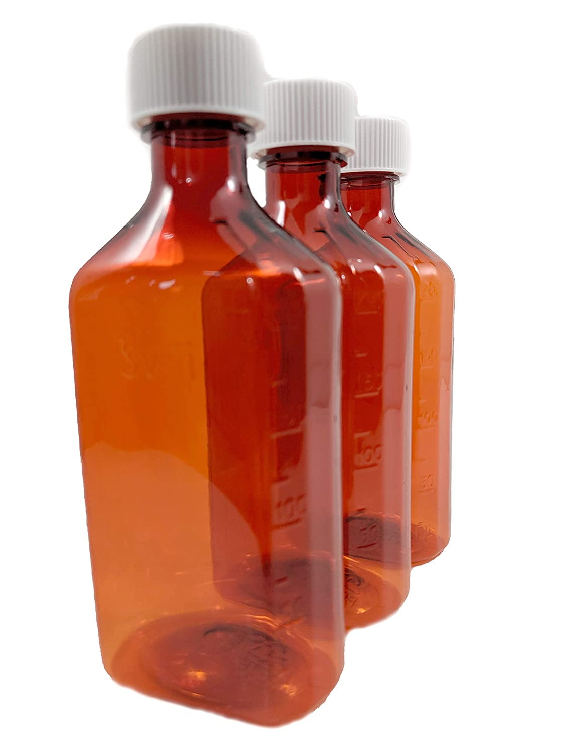 Oval Pharmacy Bottle for Liquid Medicine Amber Medicine Bottle - Child ...