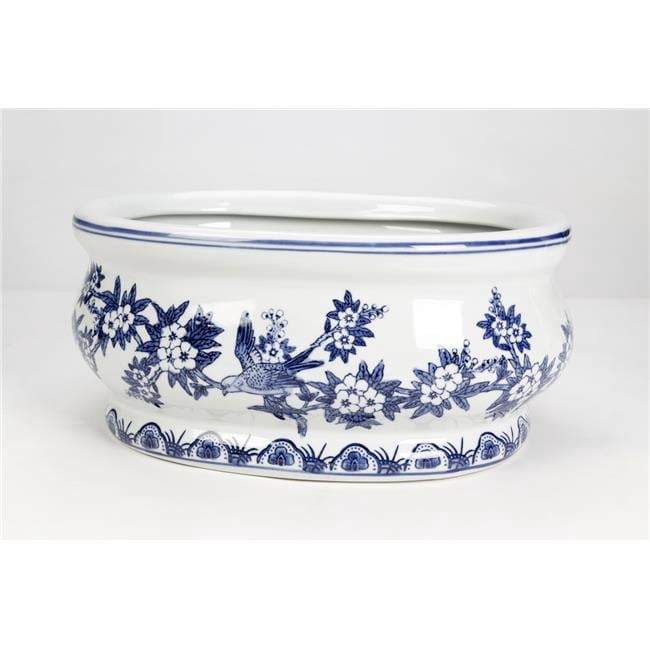 Oval Porcelain Planter & Cachepot, Italian Design - Walmart.com