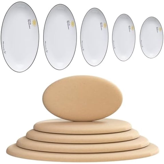 Oval Pottery Molds for Handbuilding - 5 Pcs Clay Slump Molds for ...