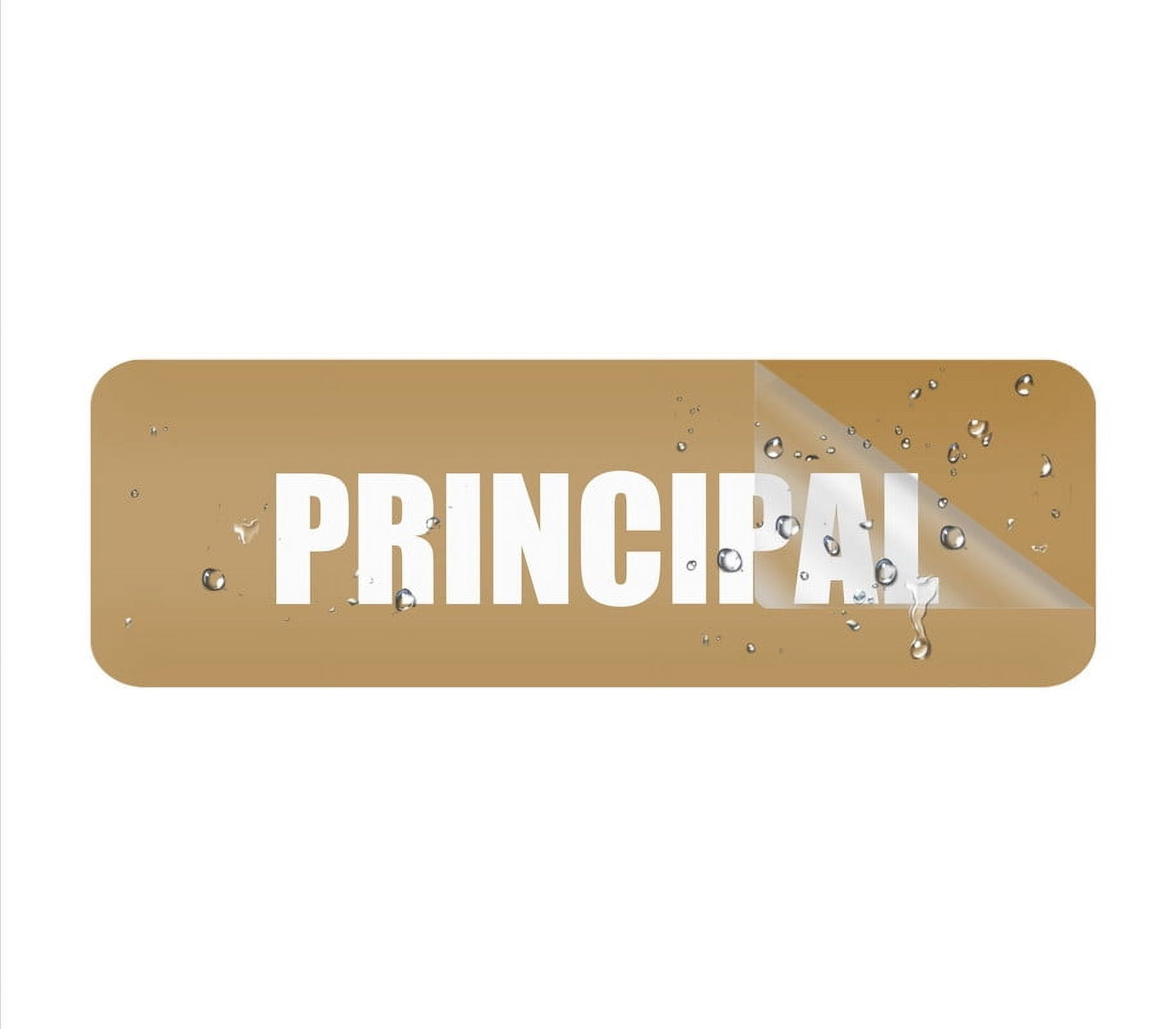 Oval Principal Sign The Office Sign Easy To Mount Informative Plastic ...