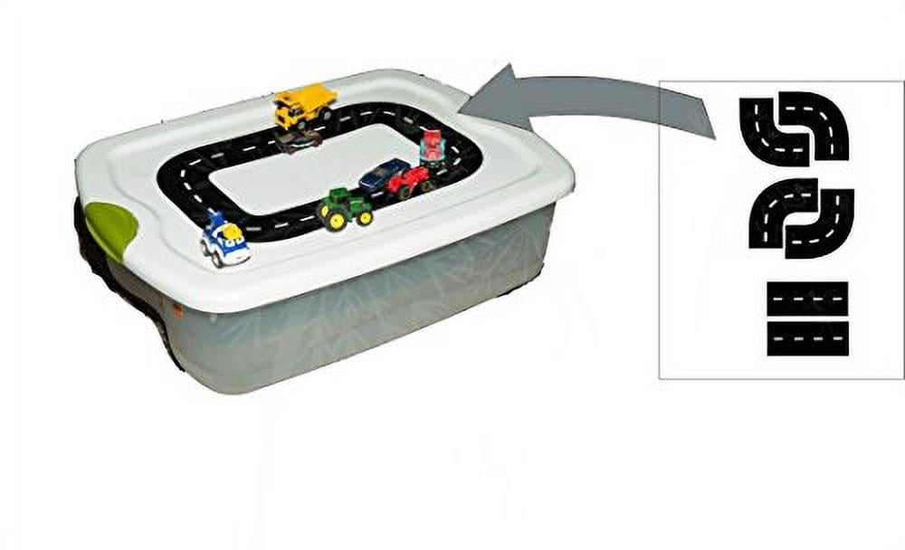 Oval Road Tracks Vinyl Decals Boy Wall Stickers for Toy Tote Lid, 16 ...