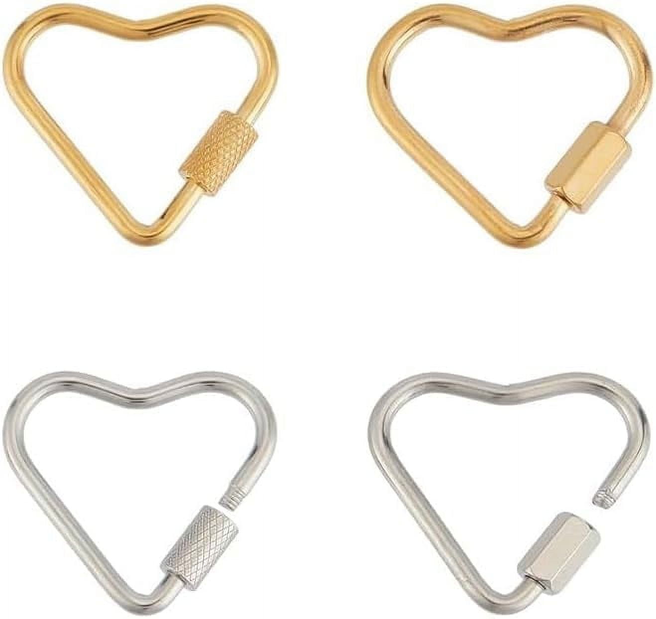 Oval Screw Carabiner Lock Stainless Steel Screw Locking Keychain ...