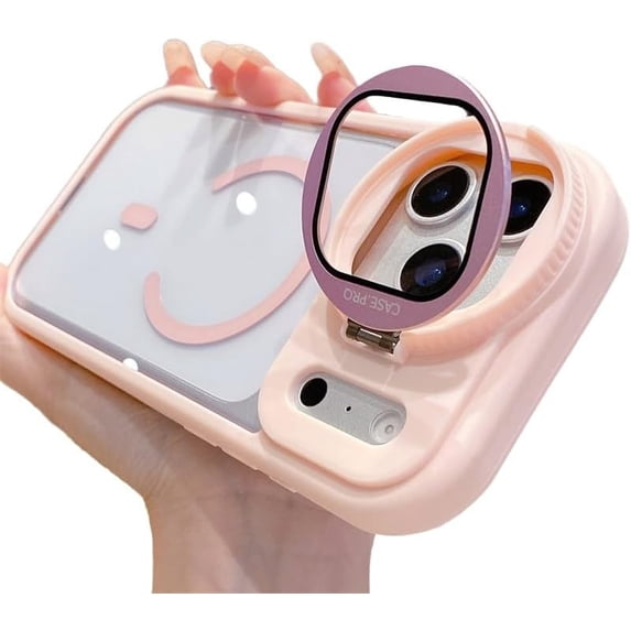 Oval Shape Camera Bracket Magnetic Phone Case for iPhone, Compatible ...