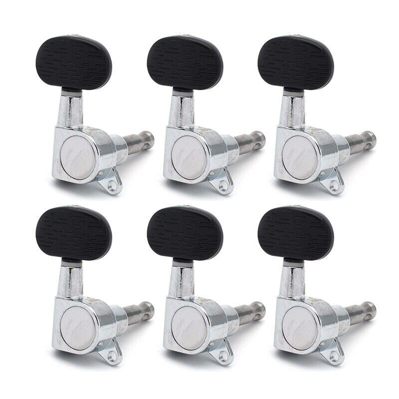 Oval Shape Wood Left and Right Hand Guitar Tuning Peg key Tuner Machine ...