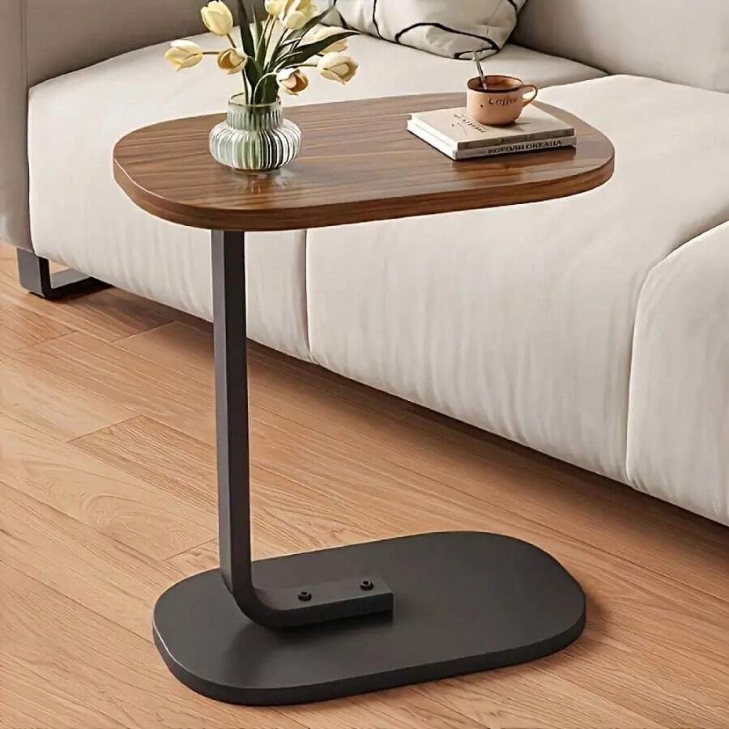 Oval Side Table, Desk And Laptop Table, A Movable Side Table, Suitable ...