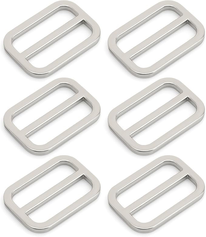 Oval Slide Buckle Metal Flat Oval Slider Triglide Strap Keeper Bag Belt ...