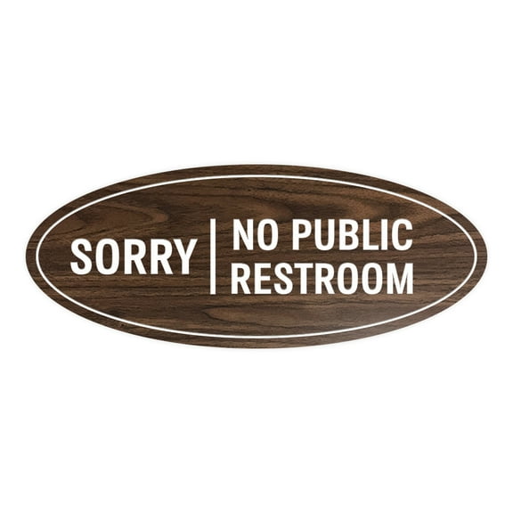 Signs ByLITA Square Sorry No Public Restroom Sign - Easy Installation ...