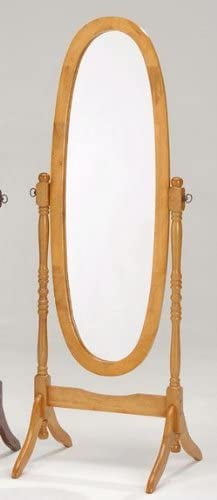 Oval Stand Mirror - Oak - Walmart.com