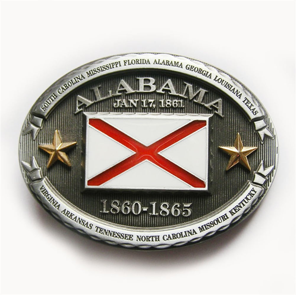 Oval State of Alabama Flag Belt Buckle Gurtelschnalle Boucle de ceinture - Walmart.com
