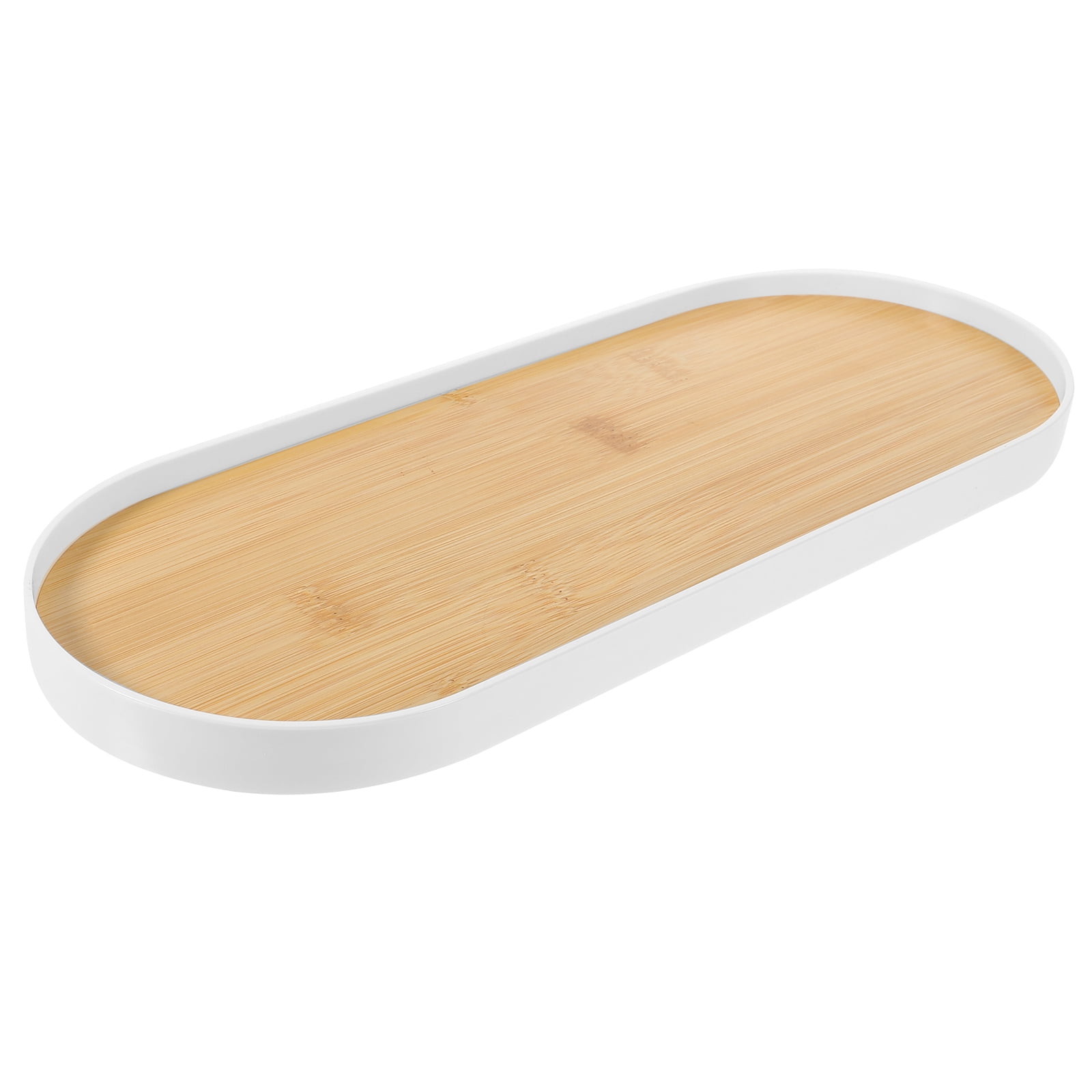 Oval Storage Tray Tabletop Jewelry Display Plate Accessories Abs ...