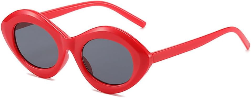 Oval Sunglasses Women Men Gradients Lens Frame Vintage Casual Style ...