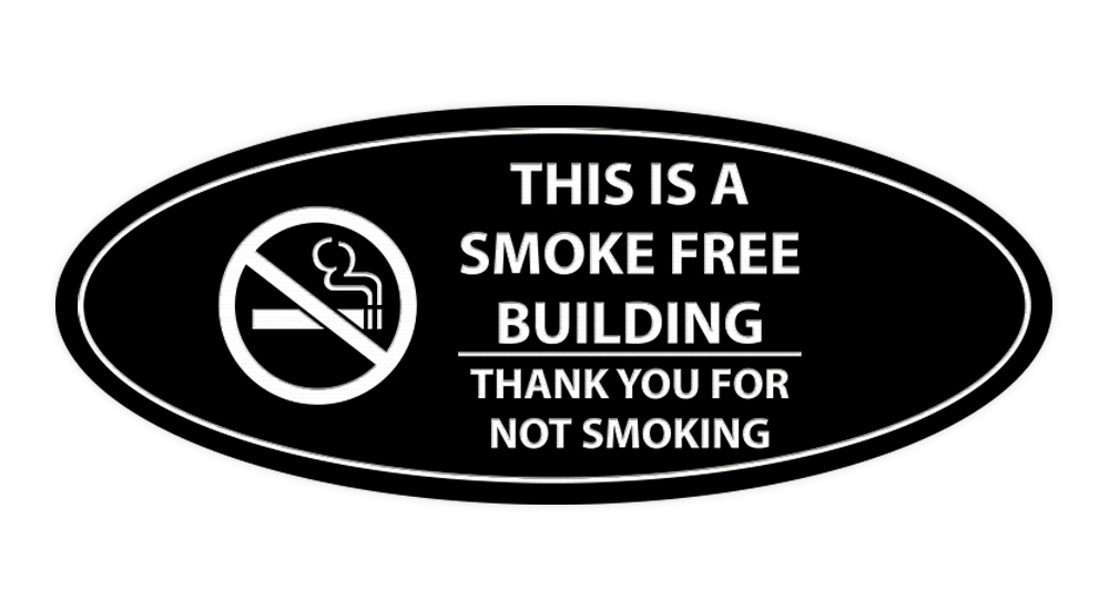 No Smoking in this Building Symbol Sign - Walmart.com