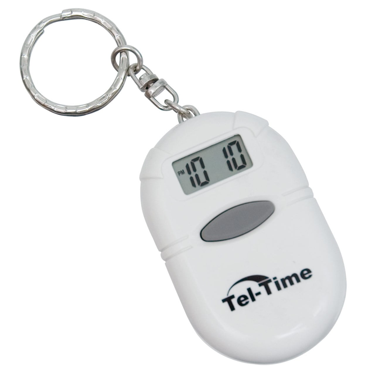 Blind-Friendly Pocket Oval Talking Alarm Clock Keychain - White ...