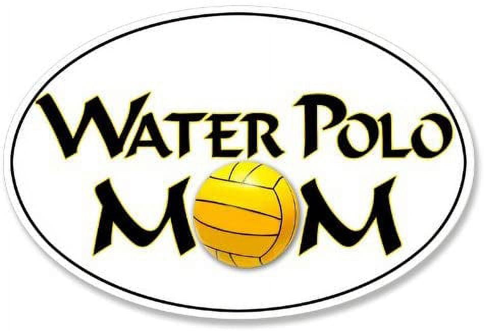Oval Water Polo Mom 3M Reflective sticker| h2o Polo Decal - Walmart.com