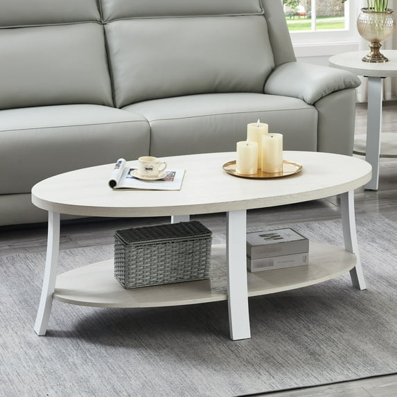 Oval Wood Table - Laminated Tabletop - Kitchenette - Keep Kitchen Items ...