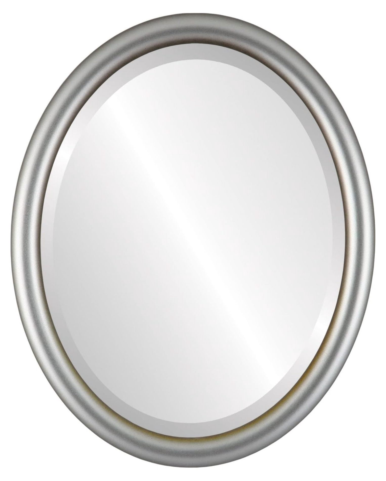 Oval Wooden Beveled Wall Mirror for Home Decor, Bathroom, Vanity ...