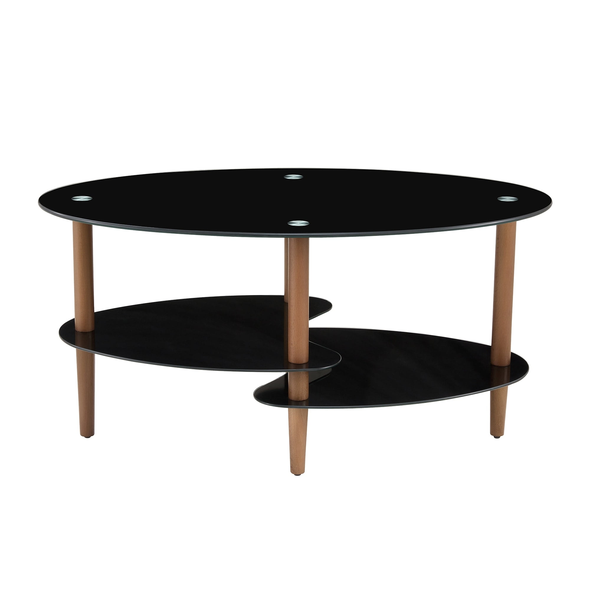 Oval glass coffee table, Transparent coffee table, modern table in ...