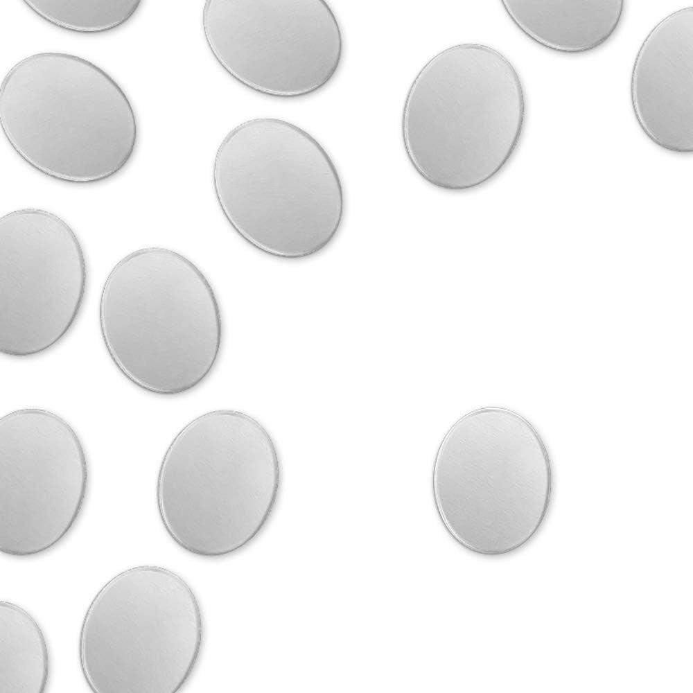 Oval w/Holes, 1/4" x 3/8", Premium Metal Stamping Blanks (24 Packs ...