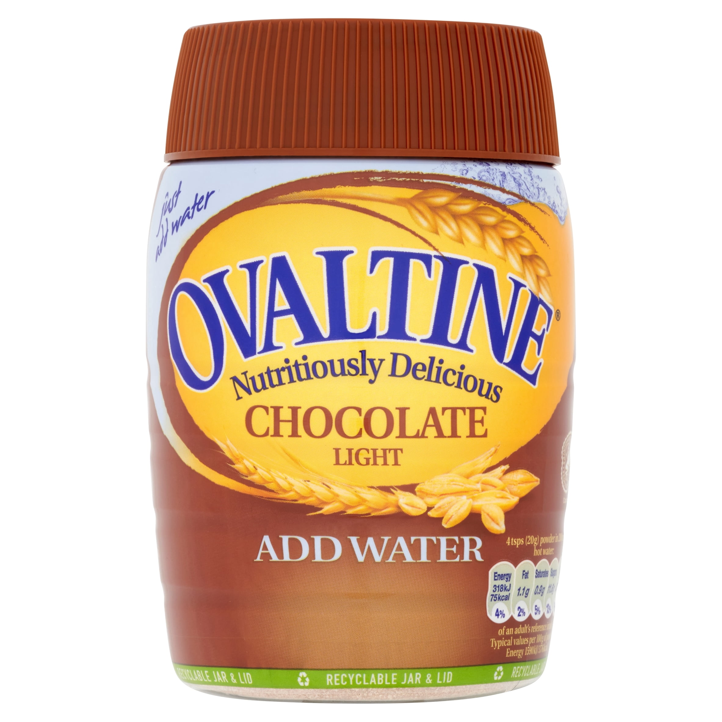 Ovaltine Chocolate Light Add Water 300G, Imported from Britain ...