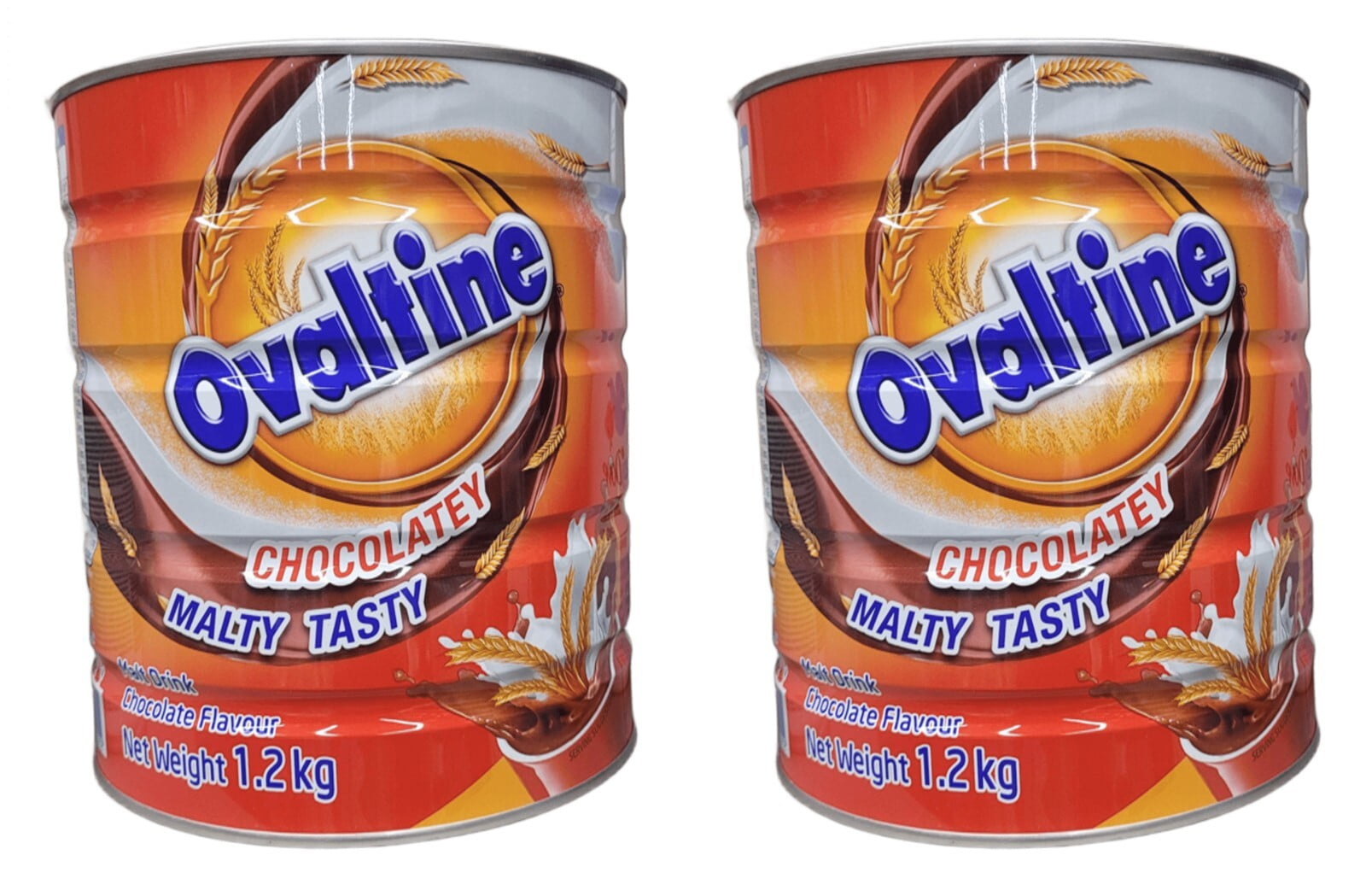 Ovaltine Chocolate Malt Powdered Drink Mix for Hot and Cold Milk 1.2 kg- 2 Pack - Walmart.com