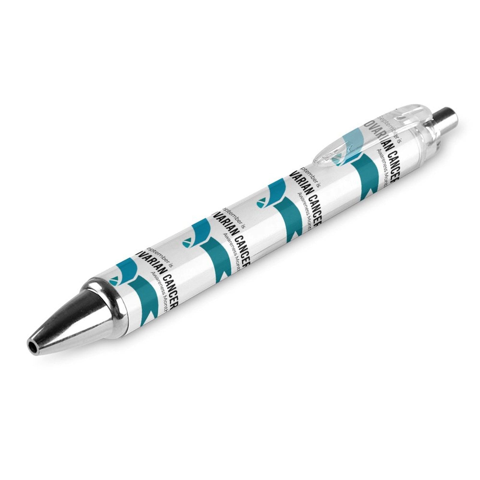 Ovarian Cancer Awareness Month Ballpoint Pen Retractable Pens Black ...