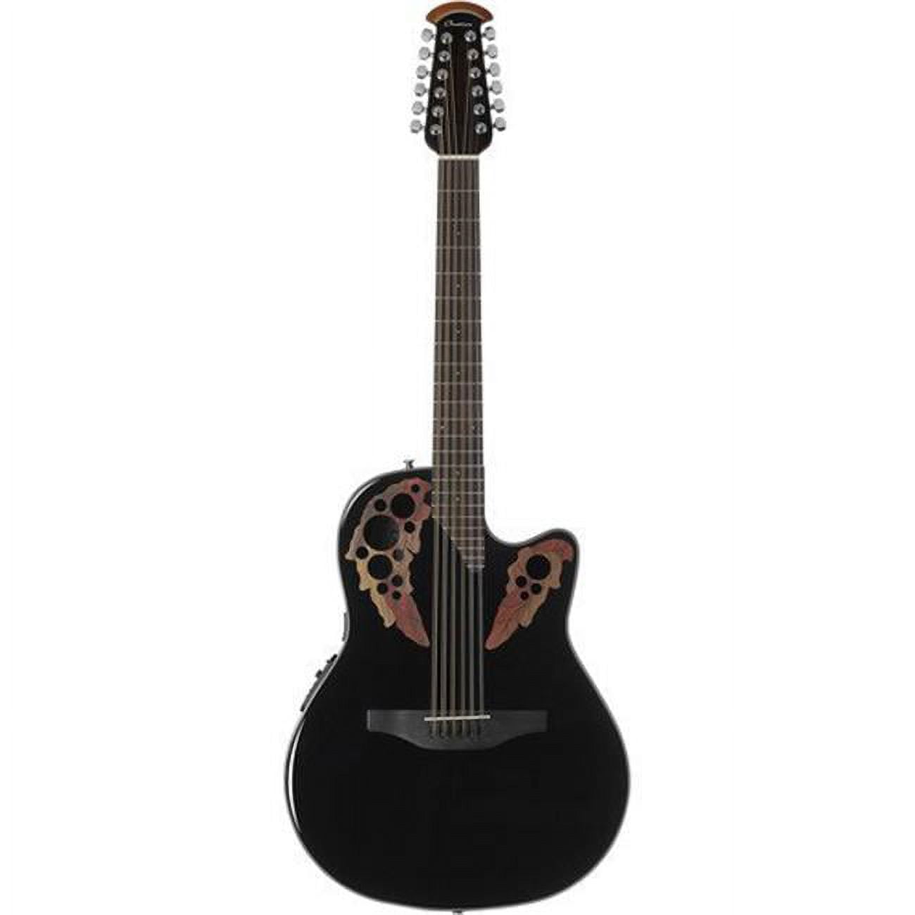Ovation Celebrity Elite 12-String Guitar, Black Mid Depth, Multi ...