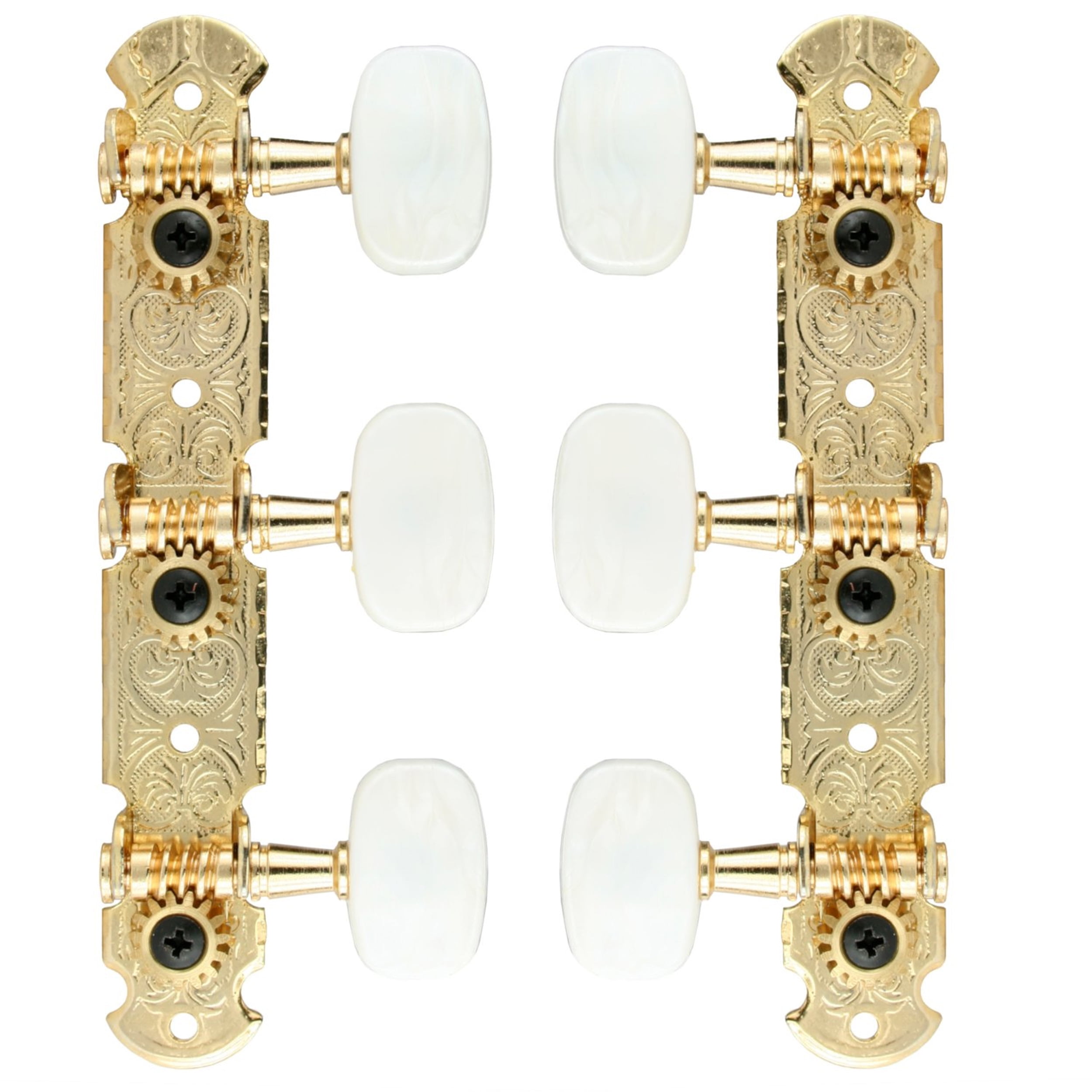 Ovation Gold Classical Guitar Tuning Machines Set, White Pegs - Walmart.com