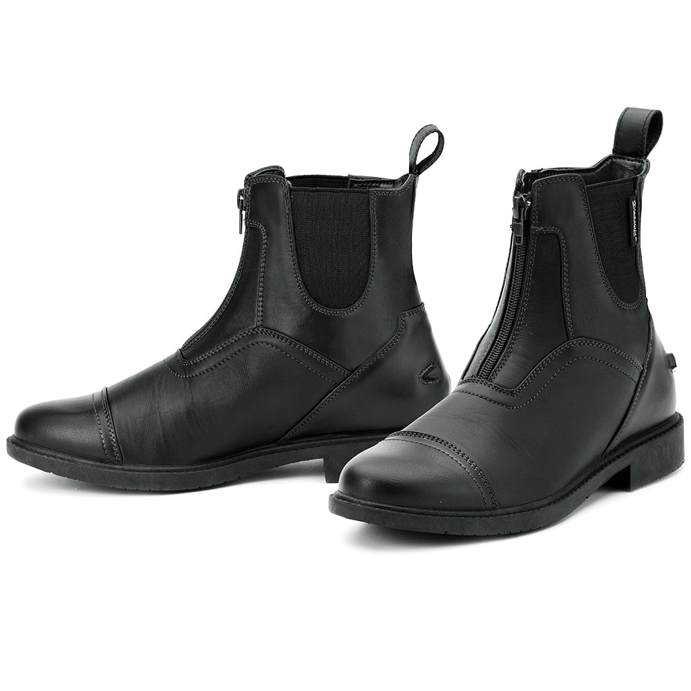 34 Sz Ovation Horse Rider Energy Zip Front Synthetic Paddock Boots ...