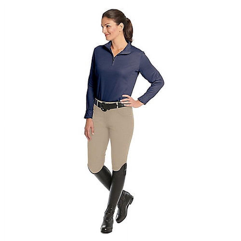 Ovation Ladies SoftFlex GRIP-TEC Knee Patch Breeches - Walmart.com