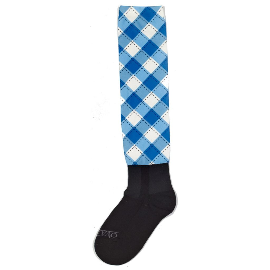 Ovation® PerformerZ™ Boot Sock (Gingham Blue, Ladies 7-10) - Walmart.com