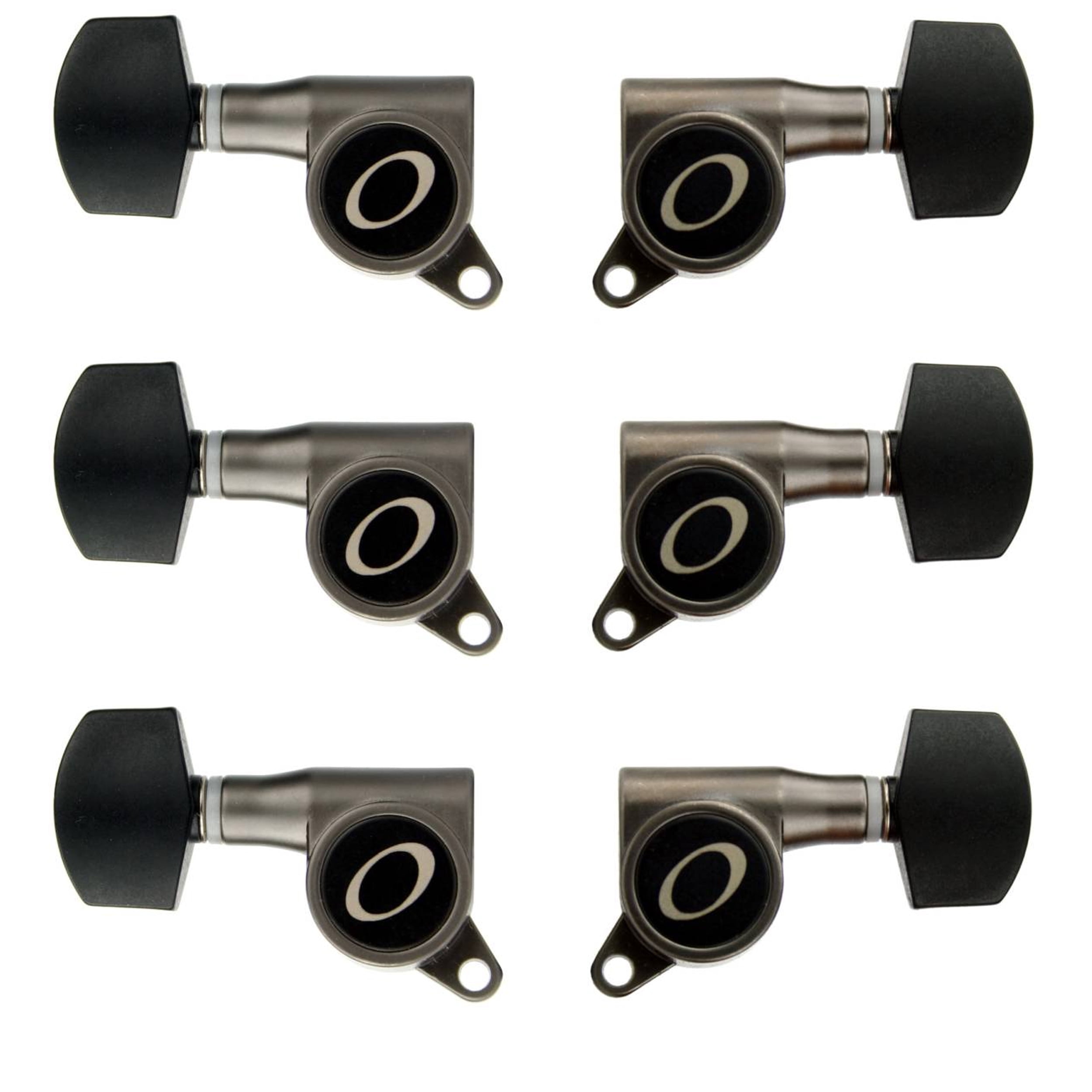Ovation Satin Black Guitar Tuning Machines Set, Small Peg, 3+3 ...