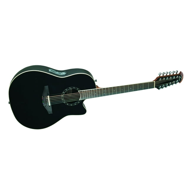 Ovation Timeless Balladeer 12-String, Acoustic Electric Guitar, Black ...
