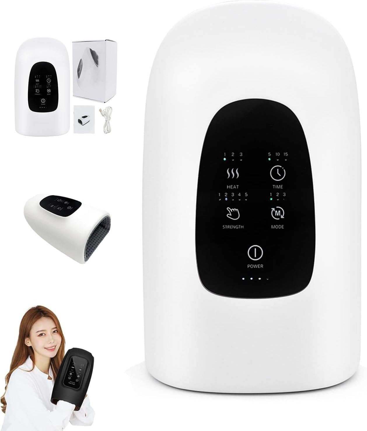 Ovawi Hand Massager, Hand Massager with Heat and Compression - Full ...