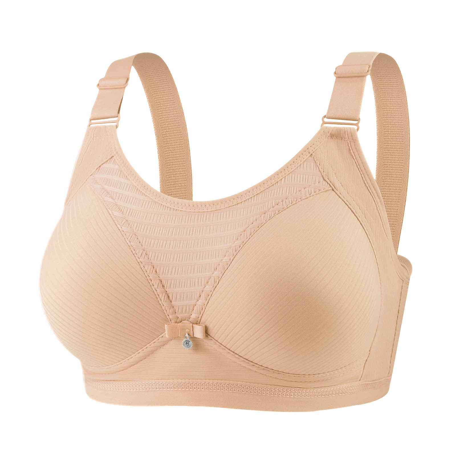 Ovbmpzd Bras for Older Women Push Up Full-Figure T-Shirt Wireless Bra ...