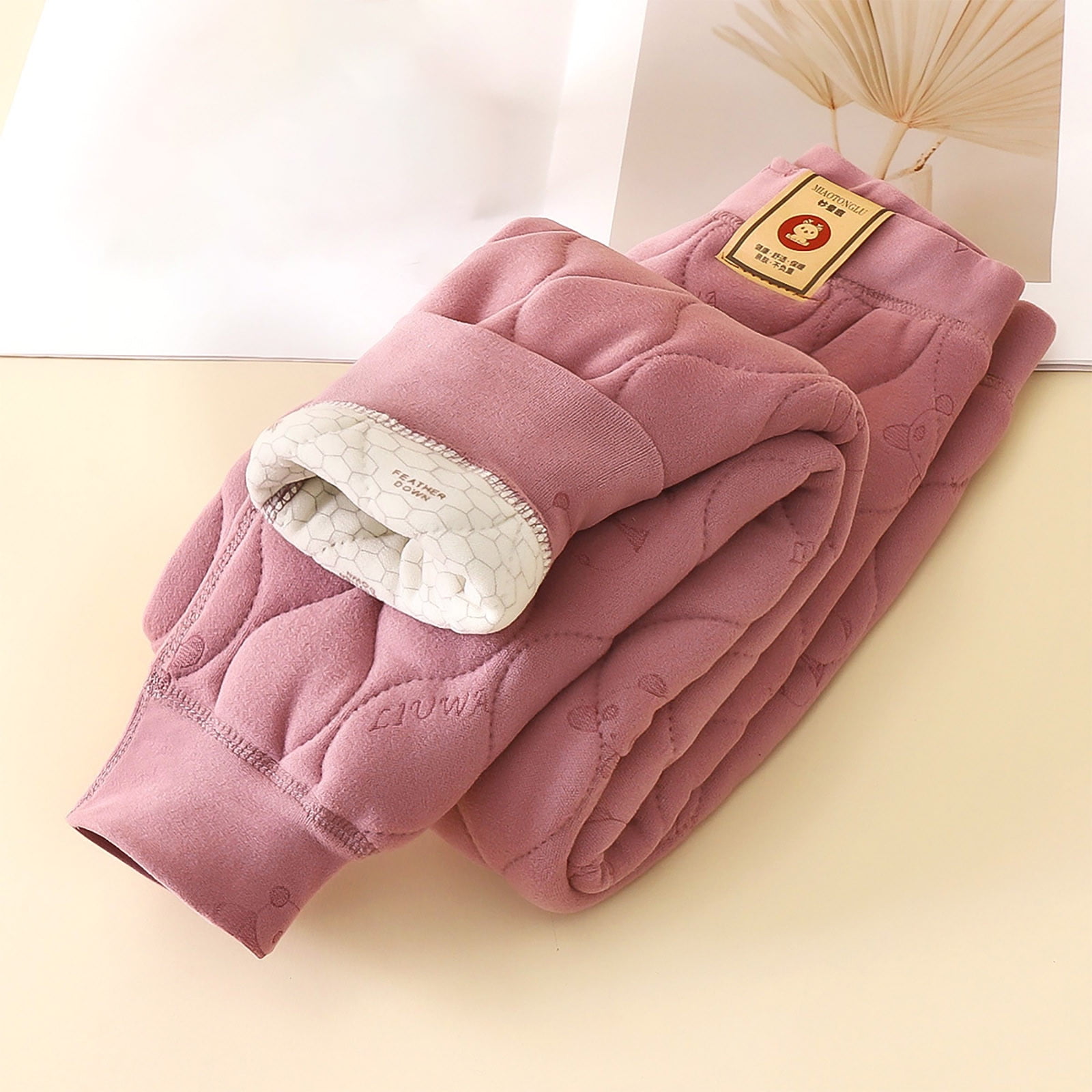 Ovbmpzd Cropped Preemie Pants for Girls High Waisted Winter Thermal ...