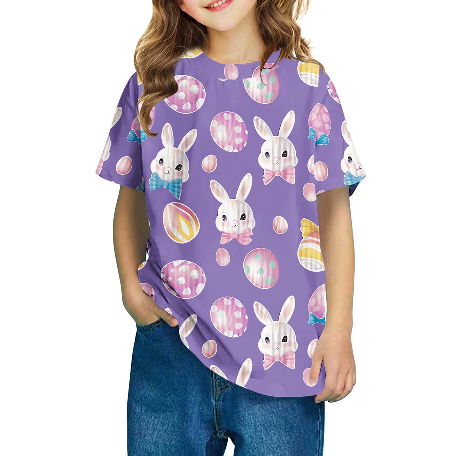 Ovbmpzd Short Sleeve Toddler Tops Boys Easter Plus Size Dressy Graphic ...