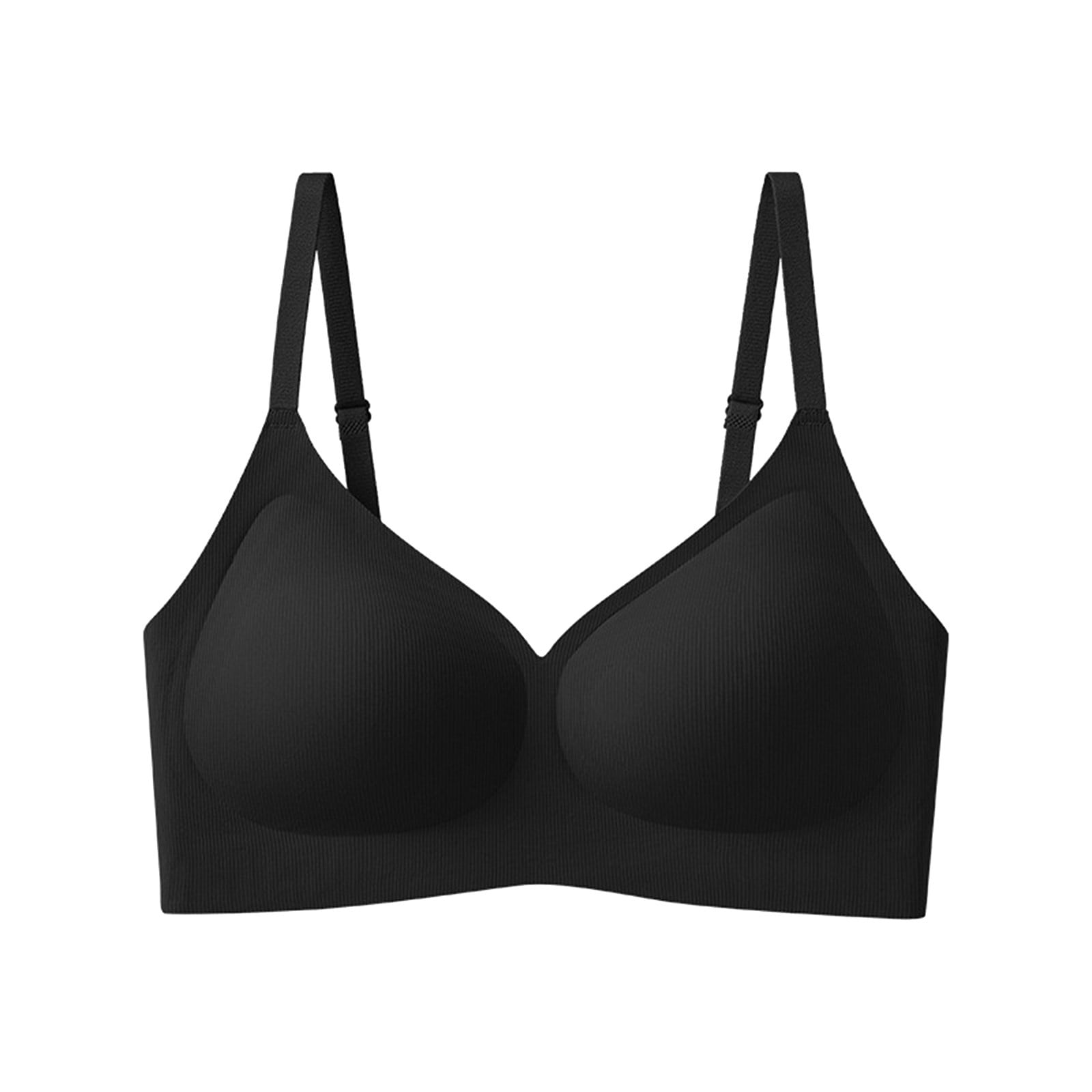Ovbmpzd Women's Bras Wireless Seamless Triangle Push Up Bra Padded ...