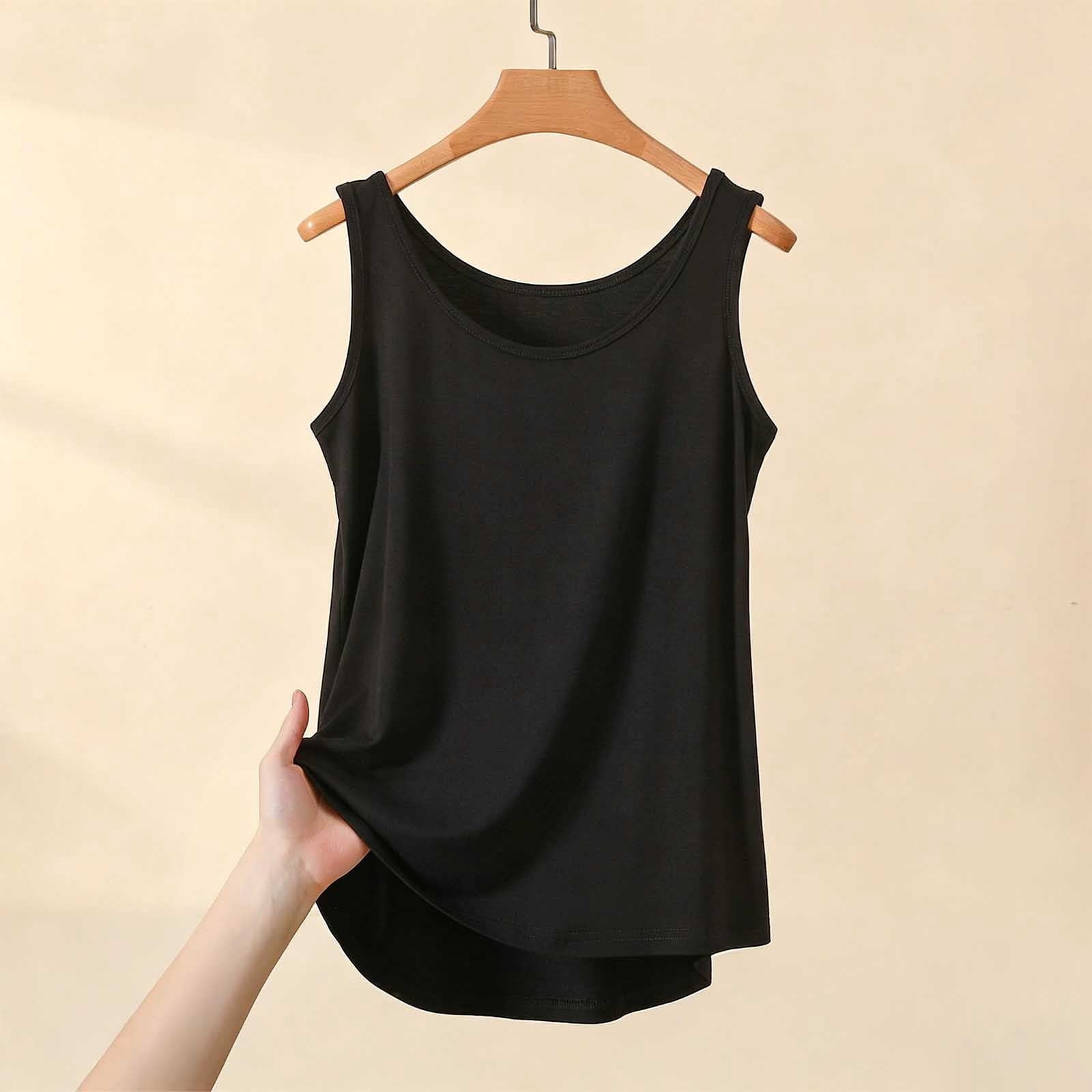Ovbmpzd Workout Tops for Women Summer Black Going Out Crew Neck Pull-On ...