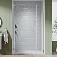 Mustee Durastall Shower Stall, Thermoplastic, Center Drain, Slip ...